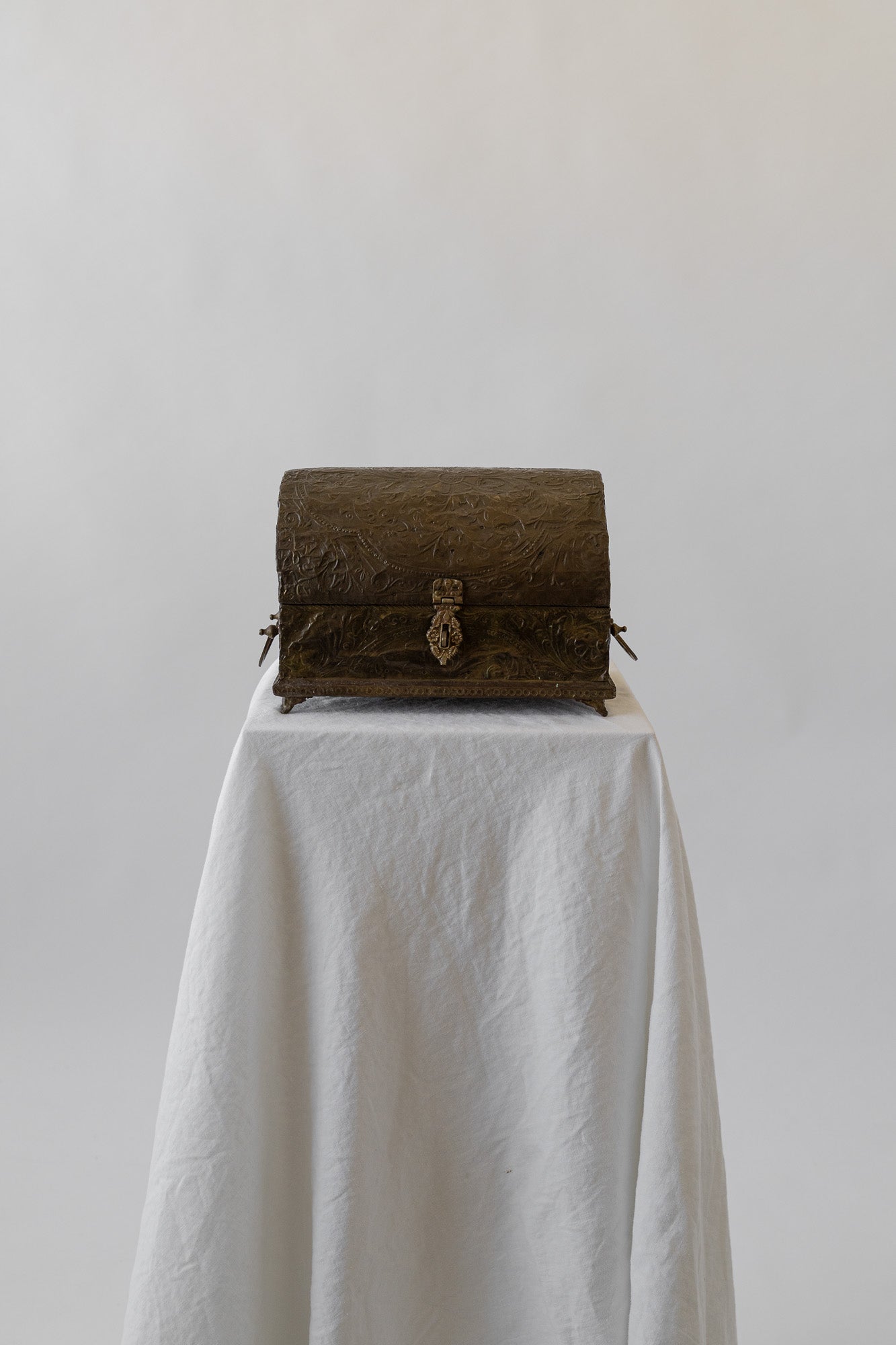 Hammered Metal Chest – Caroline Turner Interiors
