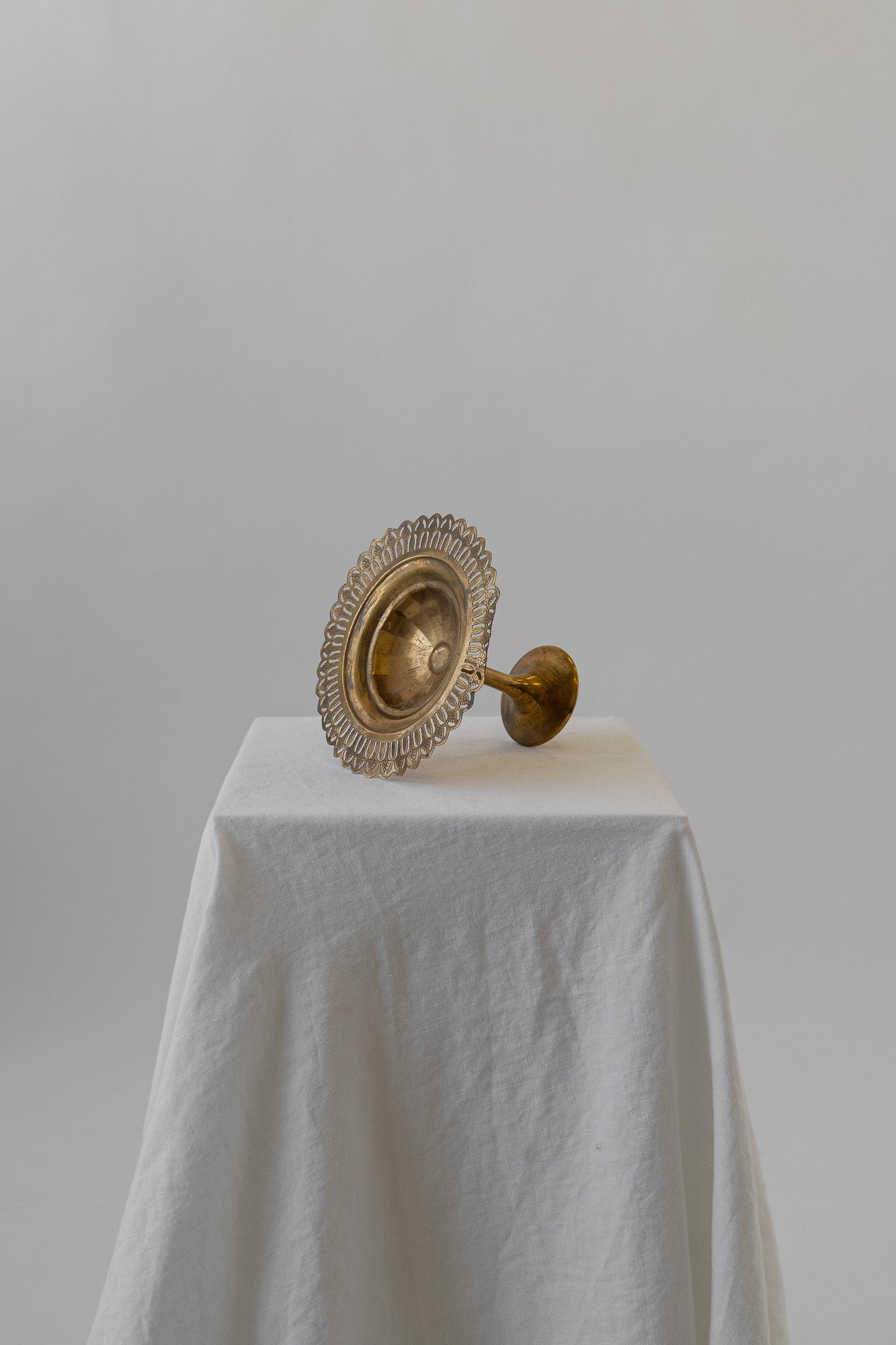 Tall Antique Brass Dish – Caroline Turner Interiors